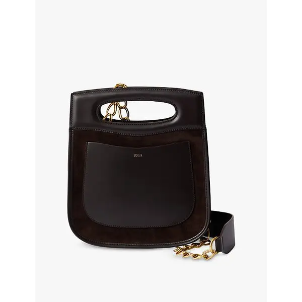 Soeur Cheri Logo-embossed Leather Cross-body Bag
