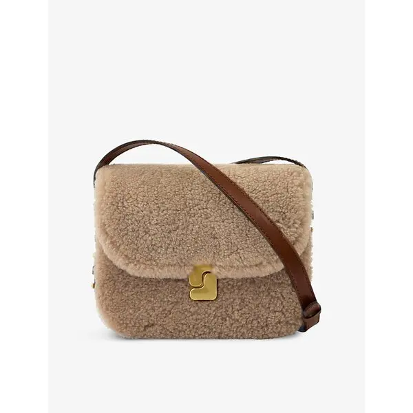 Soeur Bellissima Mini Shearling Shoulder Bag