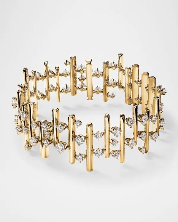 Hearts On Fire Barre Diamond Bracelet - Yellow Gold