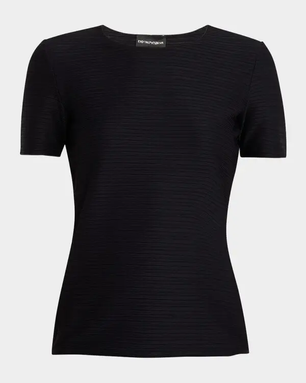 Emporio Armani Textured Jersey Tee