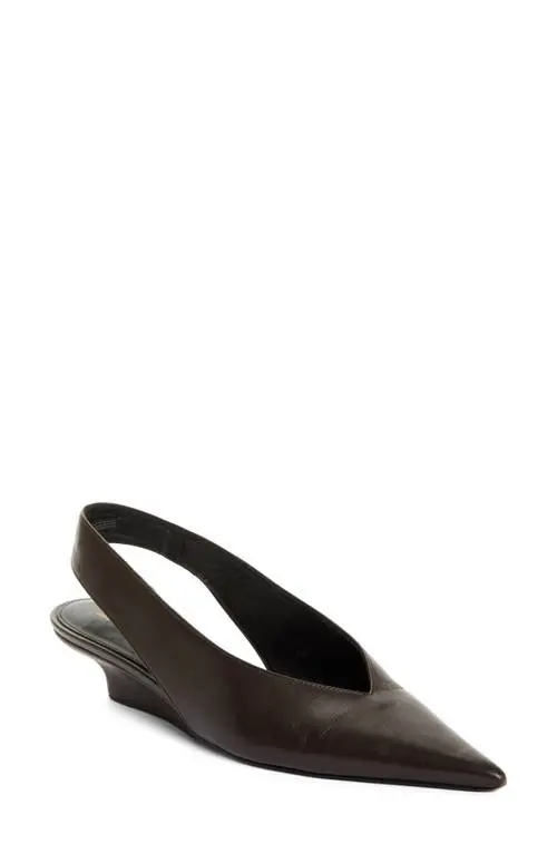TOTÊME Wedge Heel Slingback Pumps - Bark