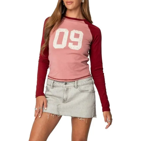 EDIKTED Raglan Crop T-shirt