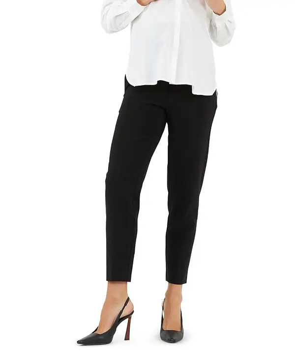 RIPE MATERNITY Alexa Classic Straight Leg Crop Pant - Black