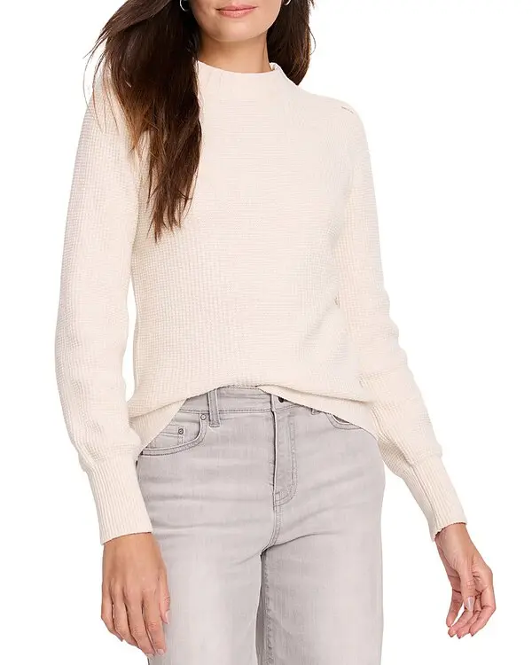 NIC+ZOE Waffle Stitch Sweater - Cream