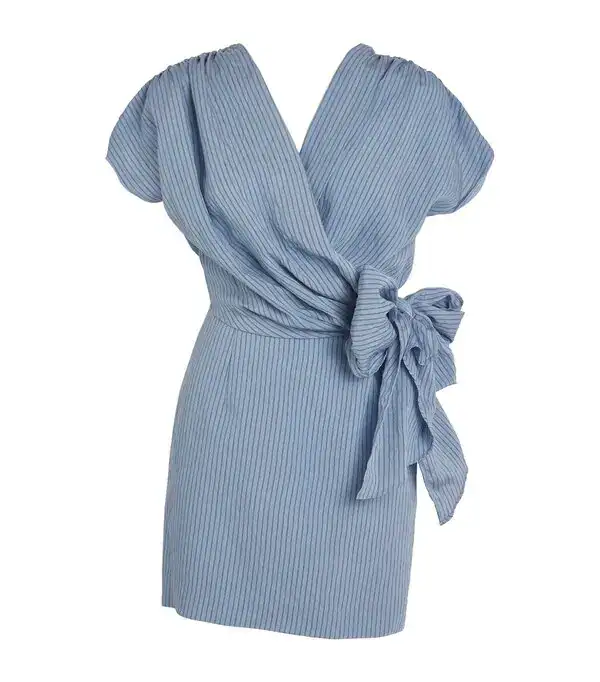 princess polly baby blue dress BLUE VOYAGE STRIPE MIDI DRESS