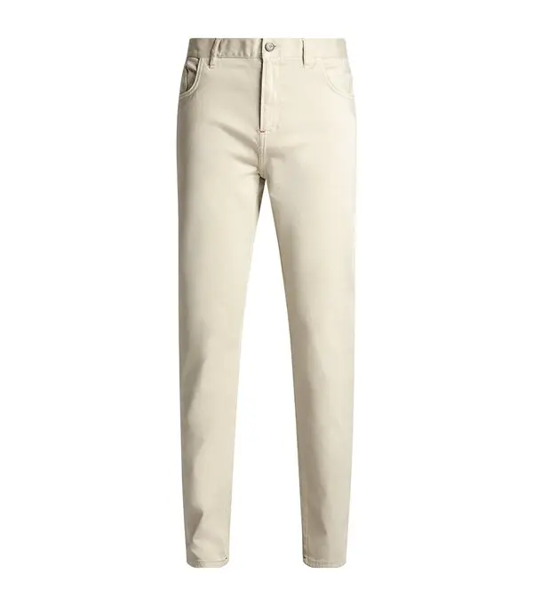 Isaia Slim Fit Jeans - Ivory