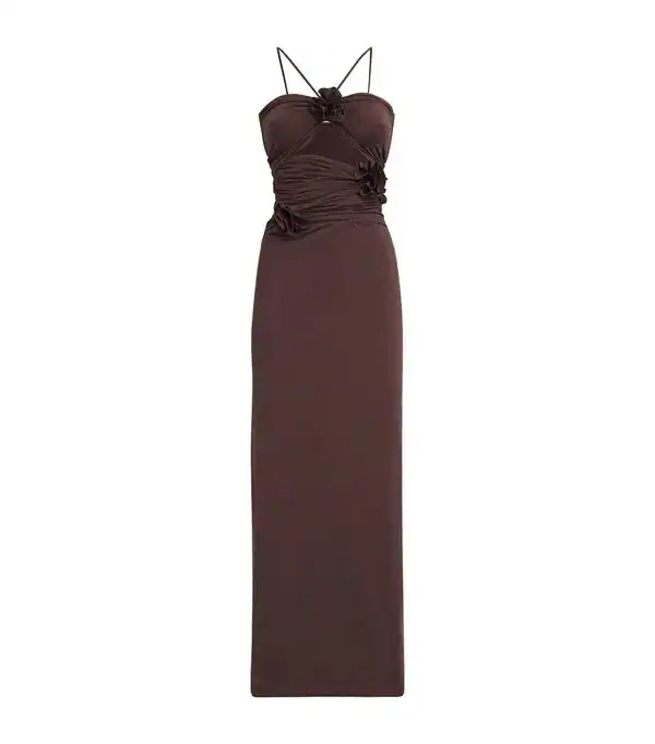 Maygel Coronel Cut-Out Venanera Maxi Dress In Brown - 50% Off