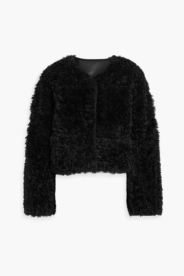 STAND STUDIO Charmaine Reversible Teddy Fleece Jacket