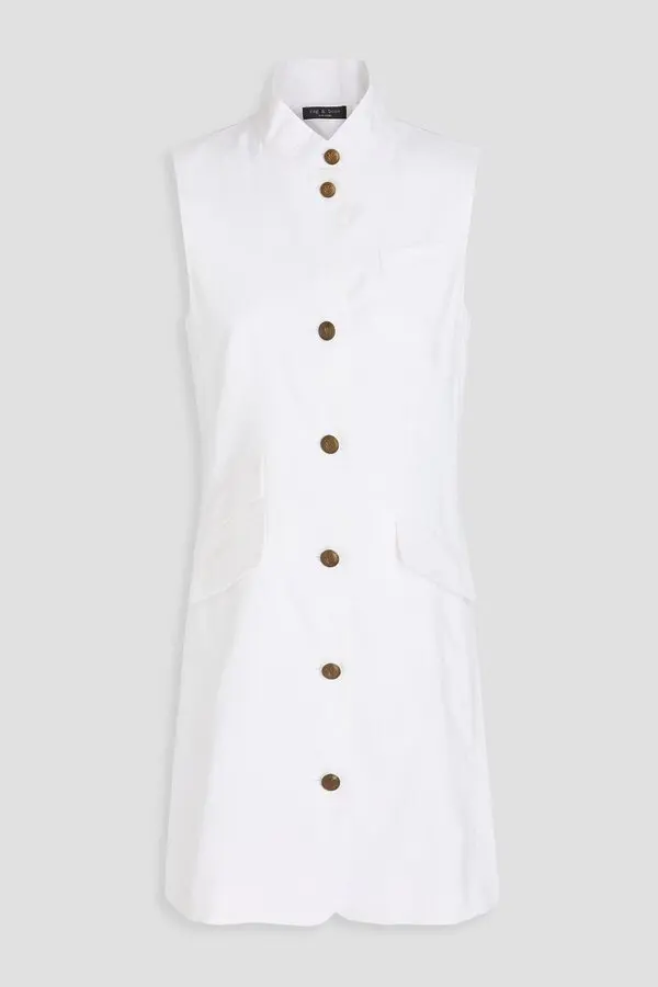 Rag & Bone Slade Linen-blend Mini Dress - White