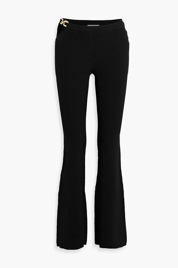 NICHOLAS Chain-trimmed Flared Pants