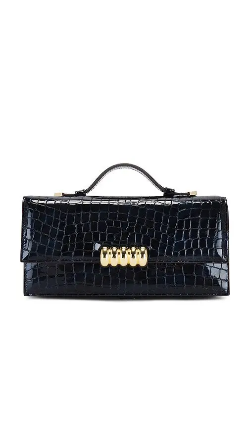 Retrofete Phoebe Croc-embossed Clutch