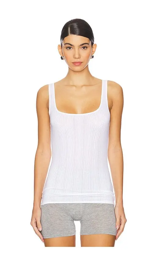 NEGATIVE UNDERWEAR Whipped A-top - White