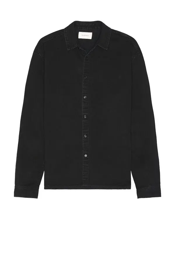 Saint Laurent Relaxed Shirt Cassan In Black