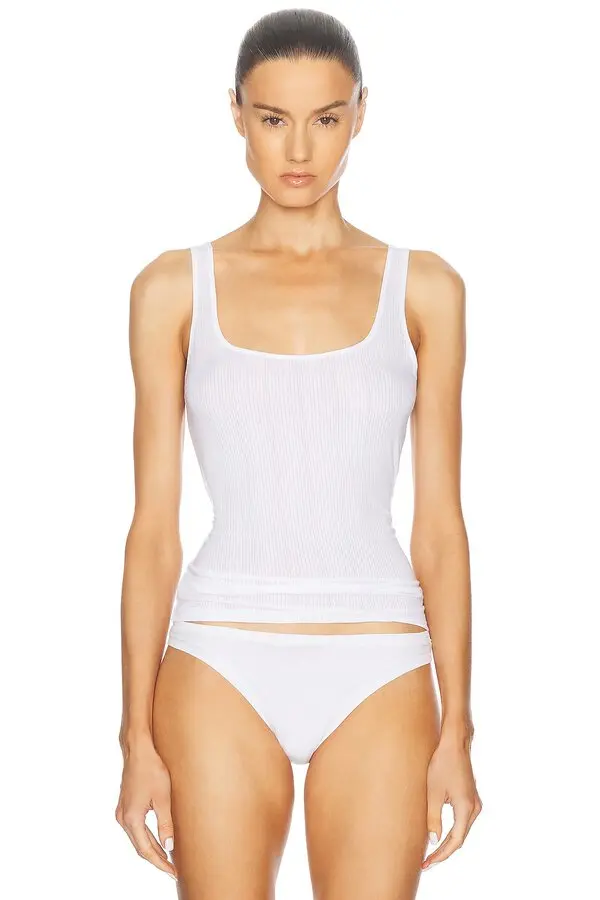 NEGATIVE UNDERWEAR Whipped A-top - White