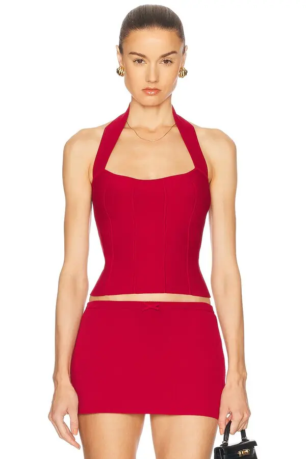 MIRROR PALAIS Sleeveless Top - Ruby