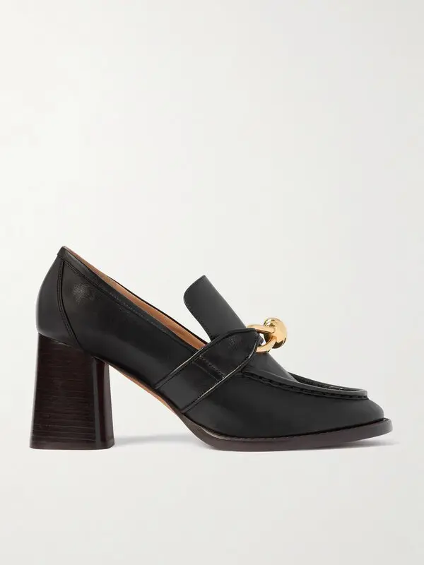 Bottega Veneta Astaire Leather Pumps - Black
