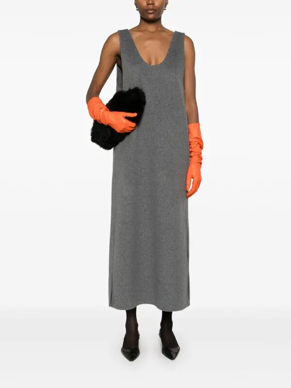 Carven Wool Maxi Dress In Grey - 45% Off | Editorialist