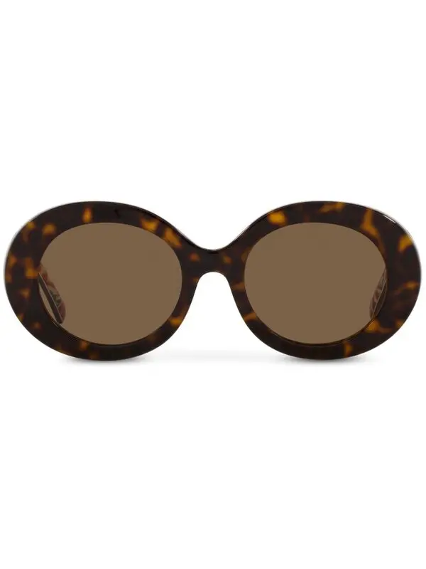 Dolce & Gabbana Tortoiseshell Round-frame Sunglasses