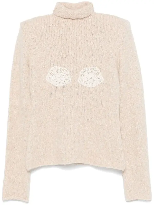 Magda Butrym Alpaca Wool-blend Turtleneck Sweater