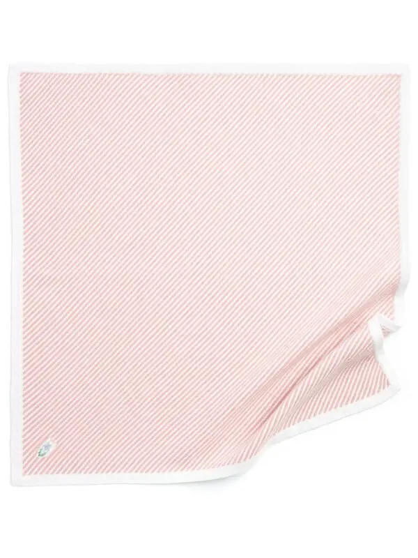 BARRIE Striped Pattern Scarf - Pink