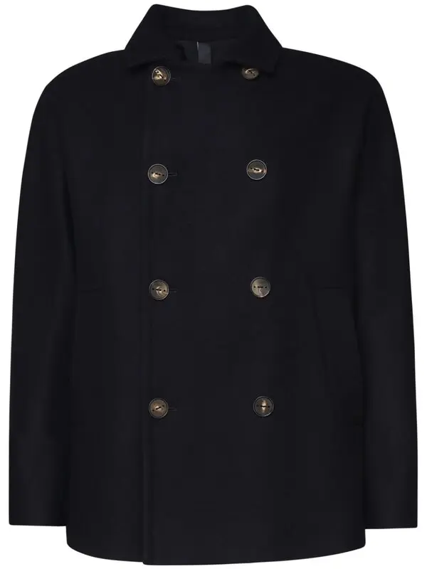 HEVO Wool Military Jacket - Black | Editorialist