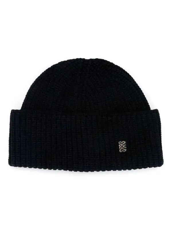 Sandro Knit Beanie In Blue - 50% Off | Editorialist display picture 2