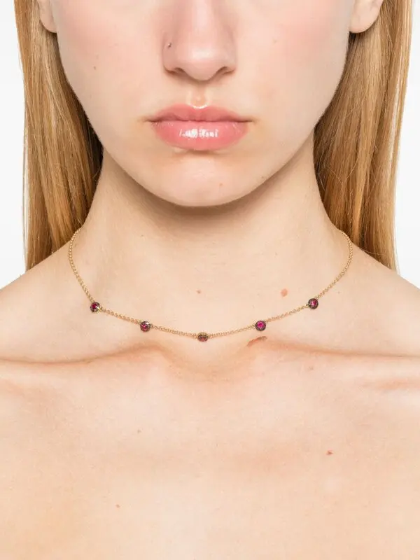 Jacquie Aiche 14kt Yellow Sophia Ruby Necklace