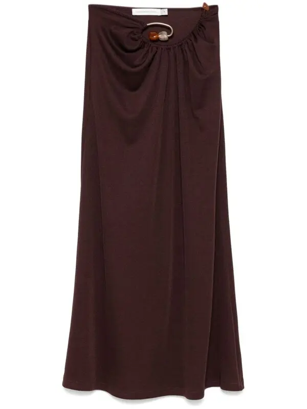 Christopher Esber Spiral Crystal Maxi Skirt - Red