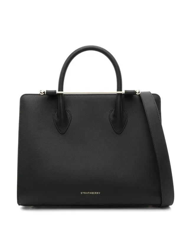 Strathberry Midi Tote Bag - Black
