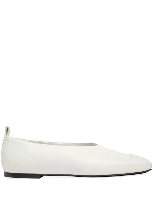 COURREGES Leather Loafers - White