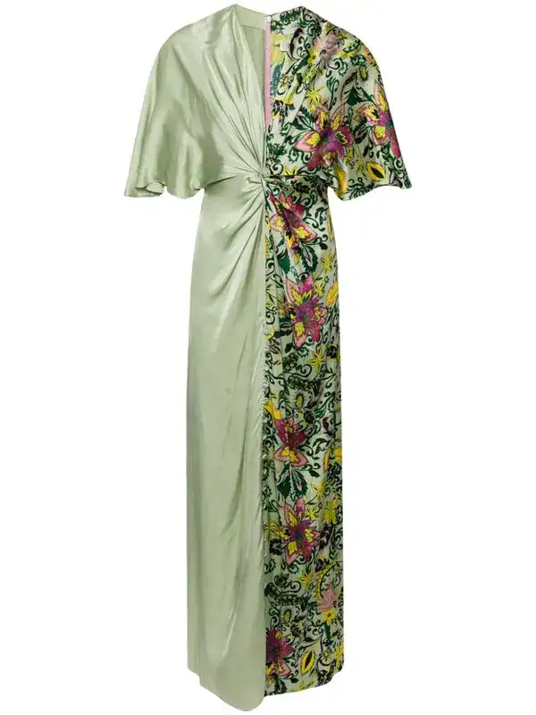 slim fit dress slacks Diane Von Furstenberg Julian Abstract-Print Mini Wrap Dress main image 0