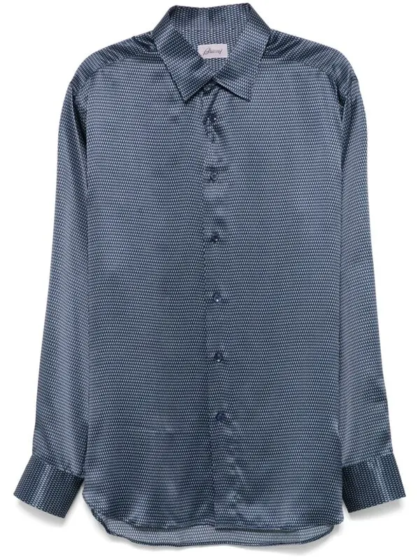 Brioni Geometric-pattern Shirt