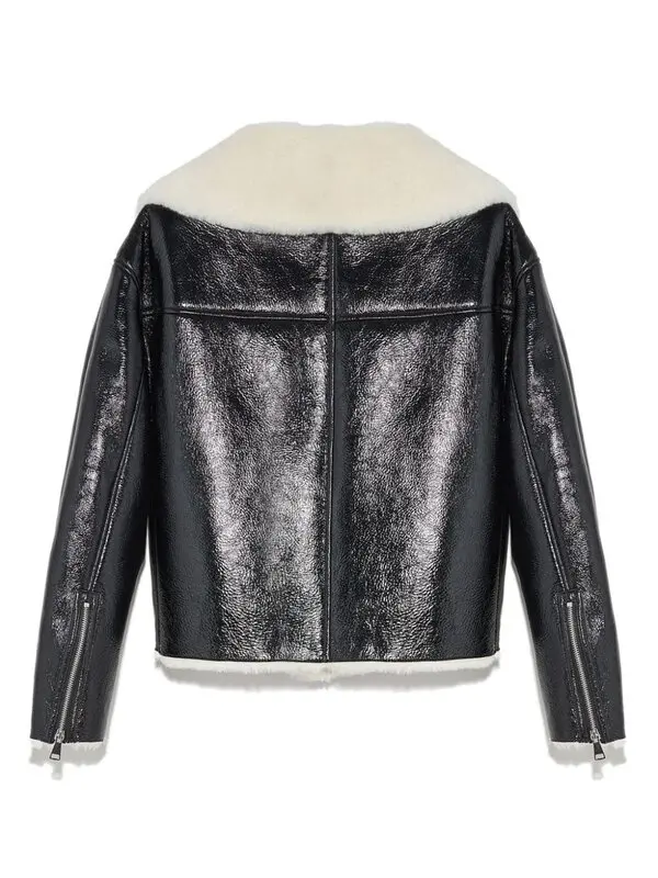 YVES SALOMON Shearling-lined Biker Jacket