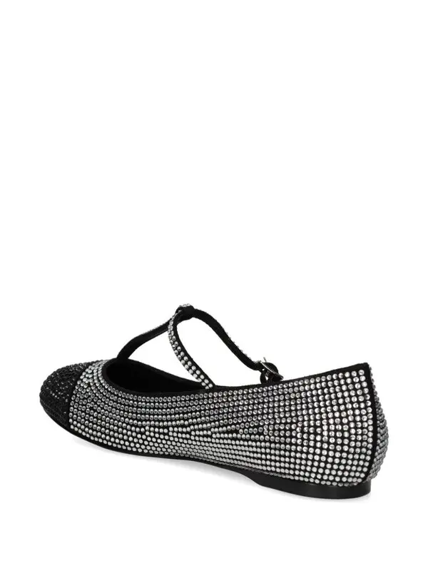 BIBI LOU Rhinestone-embellished Ballet Flats