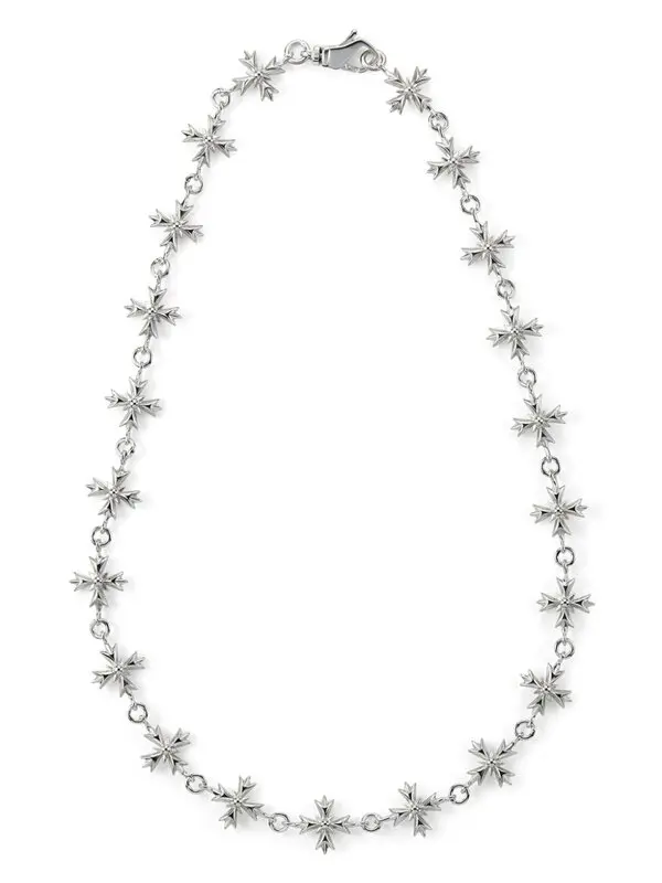 Emanuele Bicocchi Crest Charm Necklace - Silver