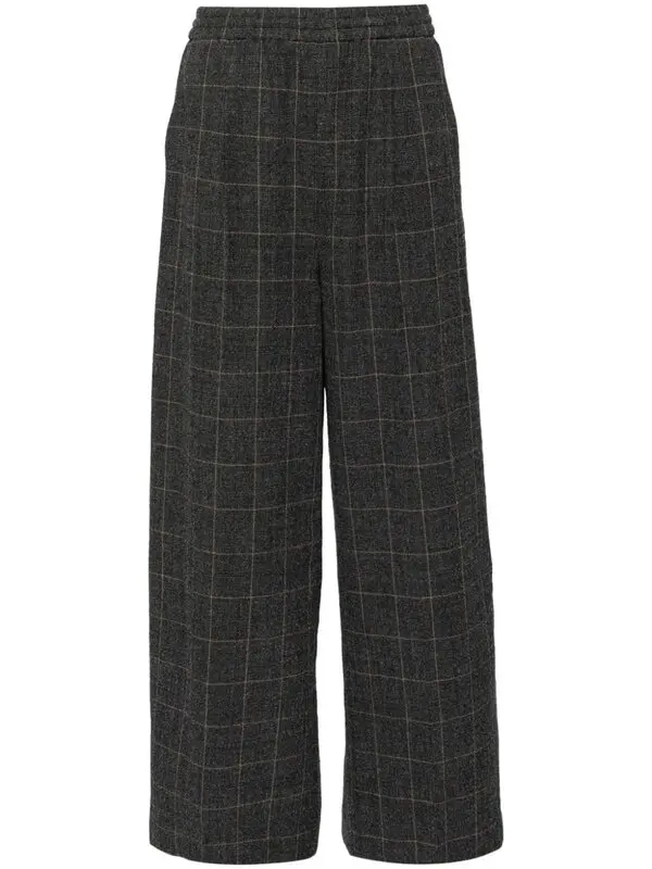 JUUN.J Checked Straight Trousers