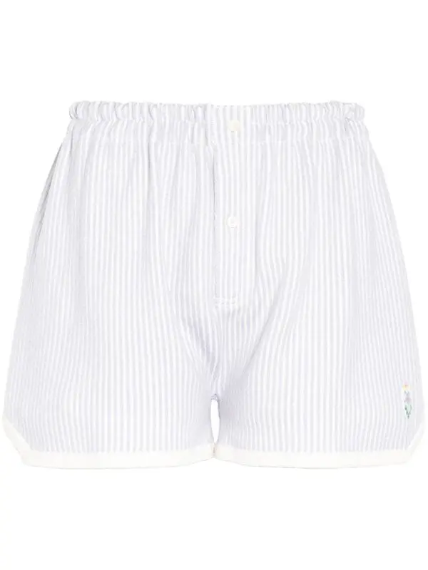 BARRIE Striped Shorts - Blue