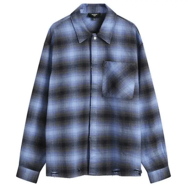 REPRESENT X Distressed Flannel Shirt