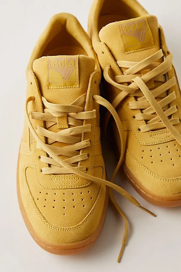 Gola Hawk Suede Sneakers - Pollen/gum