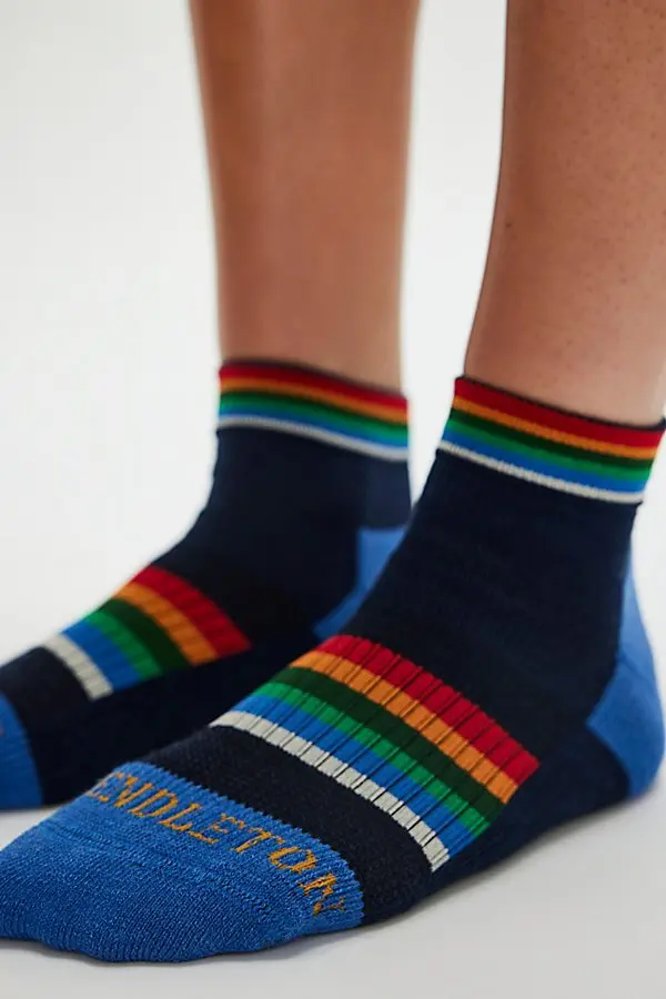 Pendleton Adventure Quarter Socks - Blue