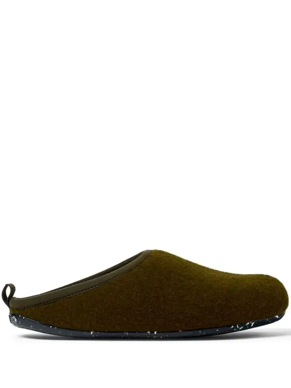 Camper Wabi Wool Slippers - Green
