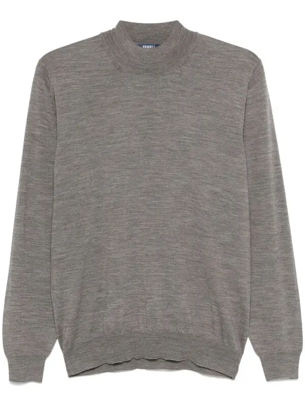 Fedeli Virgin Wool Derby Sweater