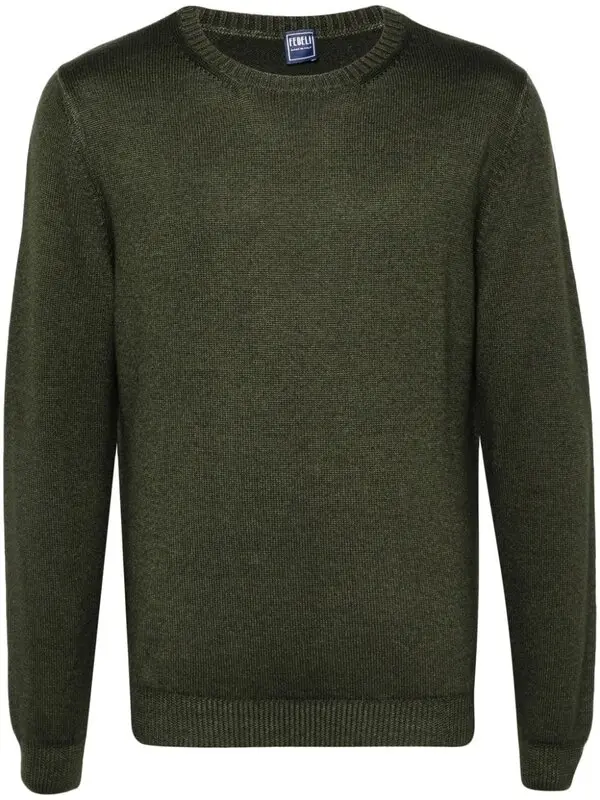 Fedeli Merino Wool Sweater - Green