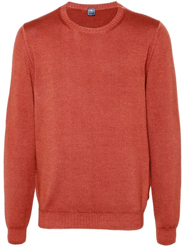Fedeli Merino-wool Sweater - Red