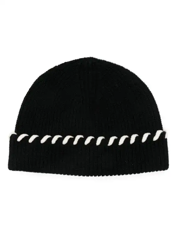 Sandro Knit Beanie In Black - 40% Off | Editorialist display picture 1