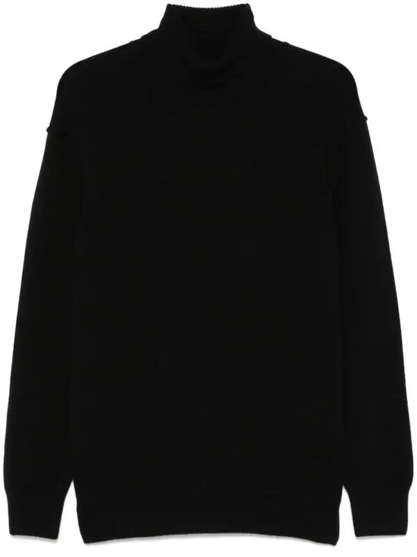 Isabel Benenato Roll-neck Sweater - Black