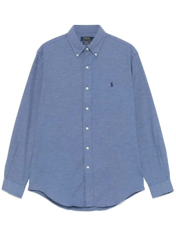 Ralph Lauren Mélange-effect Shirt - Blue