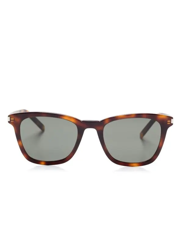 Saint Laurent Tortoiseshell-effect Sunglasses
