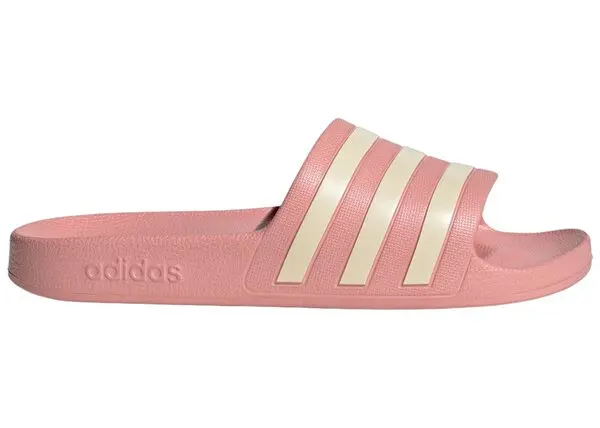 Adidas Adilette Aqua Slides - Wonder Mauve/wonder White