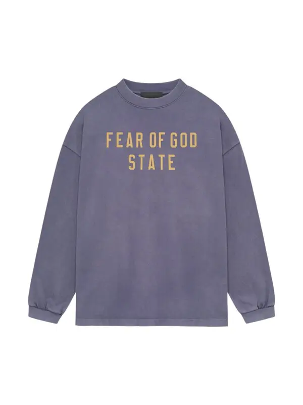 Fear Of God Essentials Heavy Longsleeve Tee Shirt - Lavender